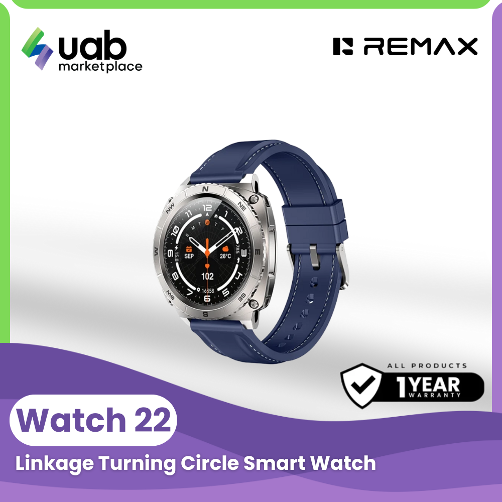 REMAX - Watch 22 Linkage Turning Circle Smart Watch - Silver | uab ...