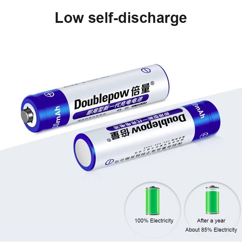 100% Original Rechargeable Battery 1.2V Ni-MH AA Batteries Double Pow ...