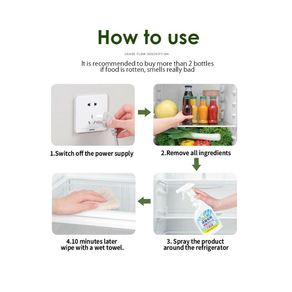 Decontamination Refrigerator Cleaner Kitchen Microwave Disinfection ...