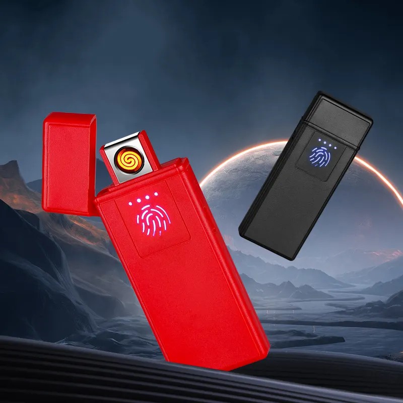 Smart Finger-print Sensor Lighter Flameless Windproof Lighter Double ...