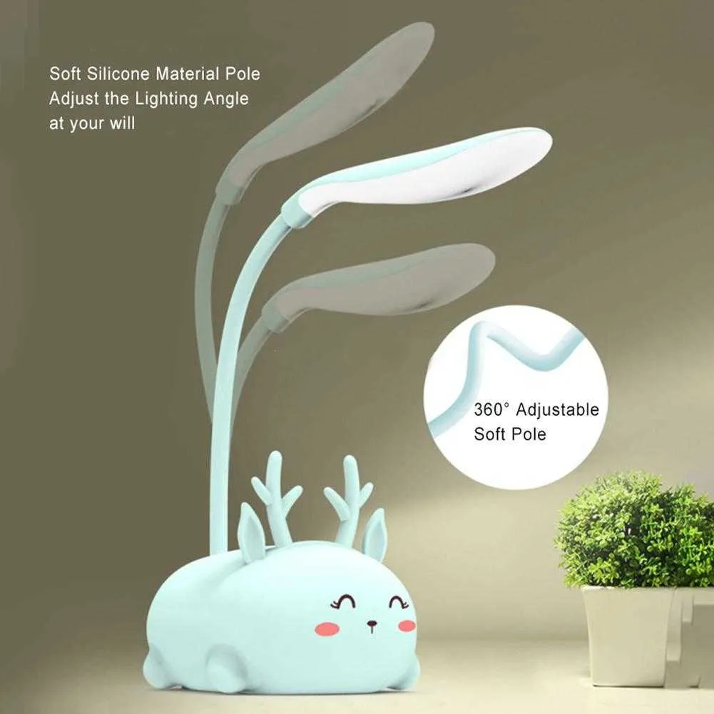 LED Kids Lamp, Mini Cat Table Lamp, Portable LED Night Light, Cute Desk ...