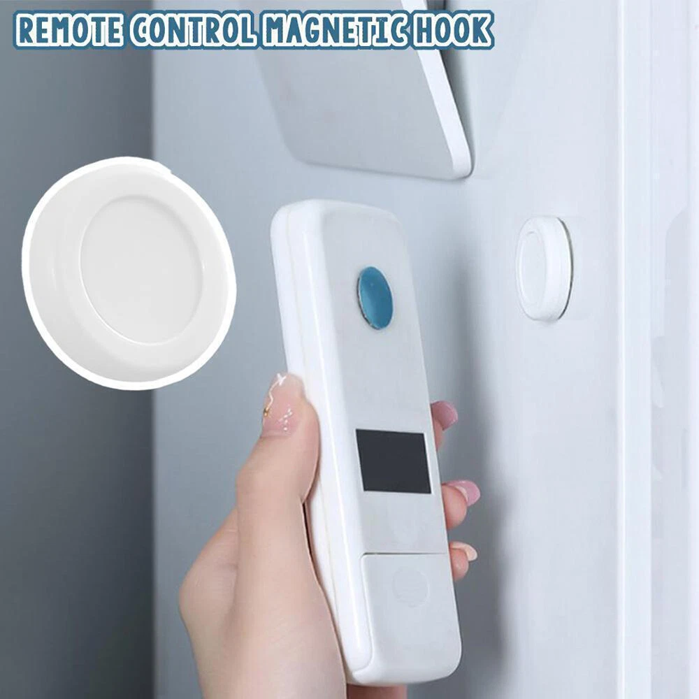🧲သံလိုက်နံရံကပ်ချိတ် ⚪Strong Magnetic Hooks Wall Mount Remote Control ...