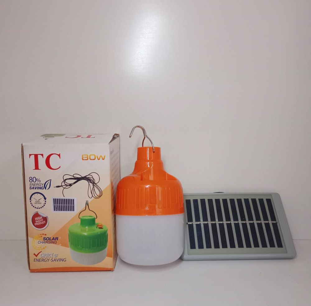 TC Led Solar Charging Bulb 80W(Orange) | uab marketplace