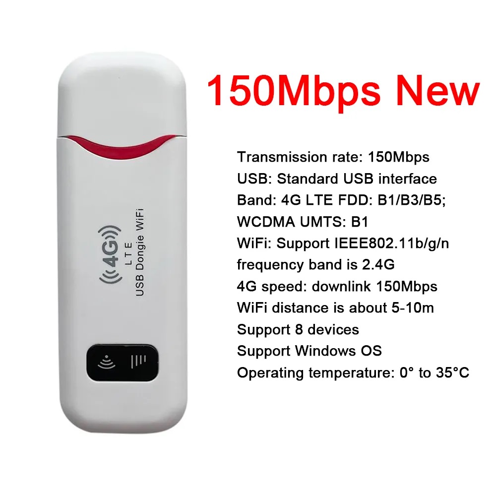 Tech Infinite 4G Card WiFi LTE Router Wireless USB Dongle Mobile ...