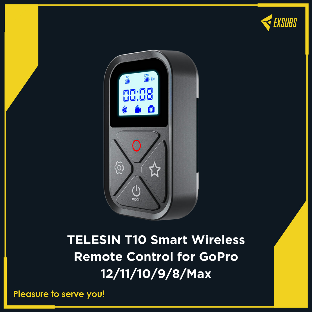 TELESIN T10 Smart Wireless Remote Control for GoPro 12/11/10/9/8/Max ...