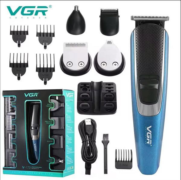 VGR Multi-function Shaver Clipper Set 5-in-1 Electric Clipper ...