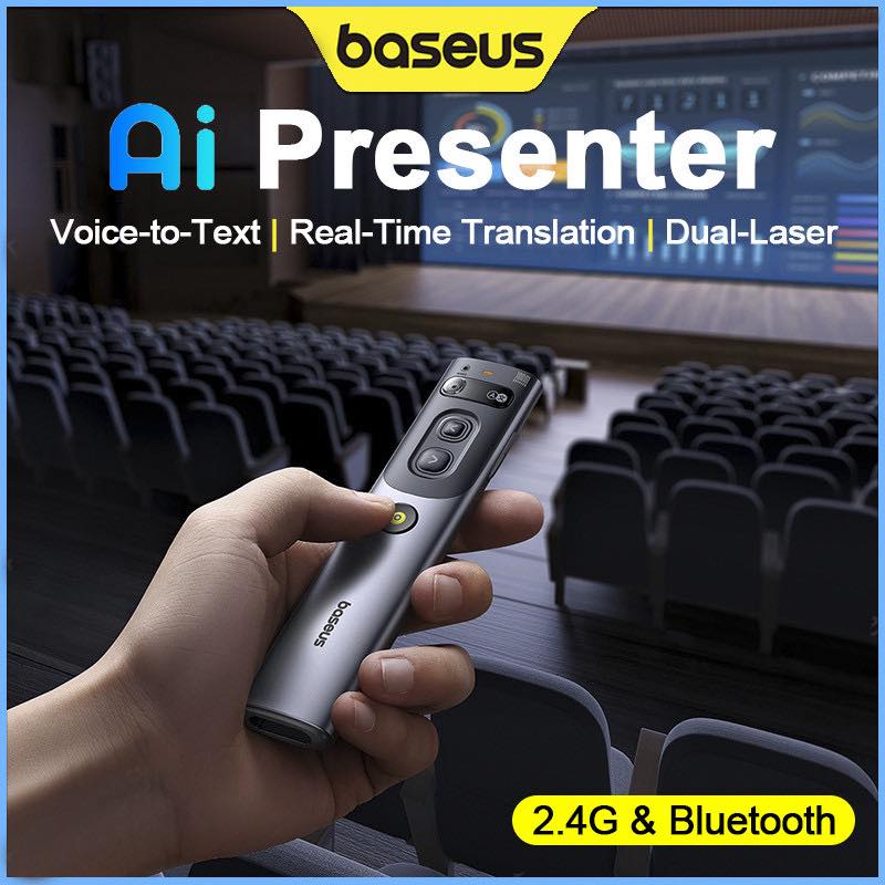 (Preorder) [Laest Version] Baseus AI Voice Wireless Presenter PPT ...