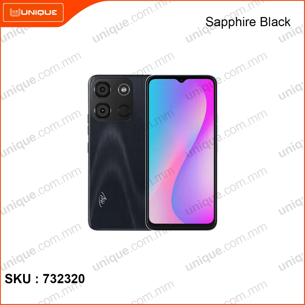 itel A60 A662L 2GB, 32GB Sapphire Black | uab marketplace