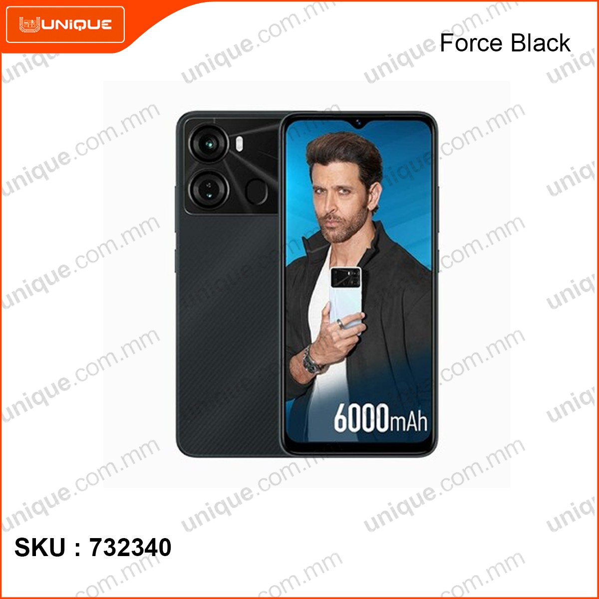itel P40 P662L 4G 4GB, 64GB Force Black | uab marketplace