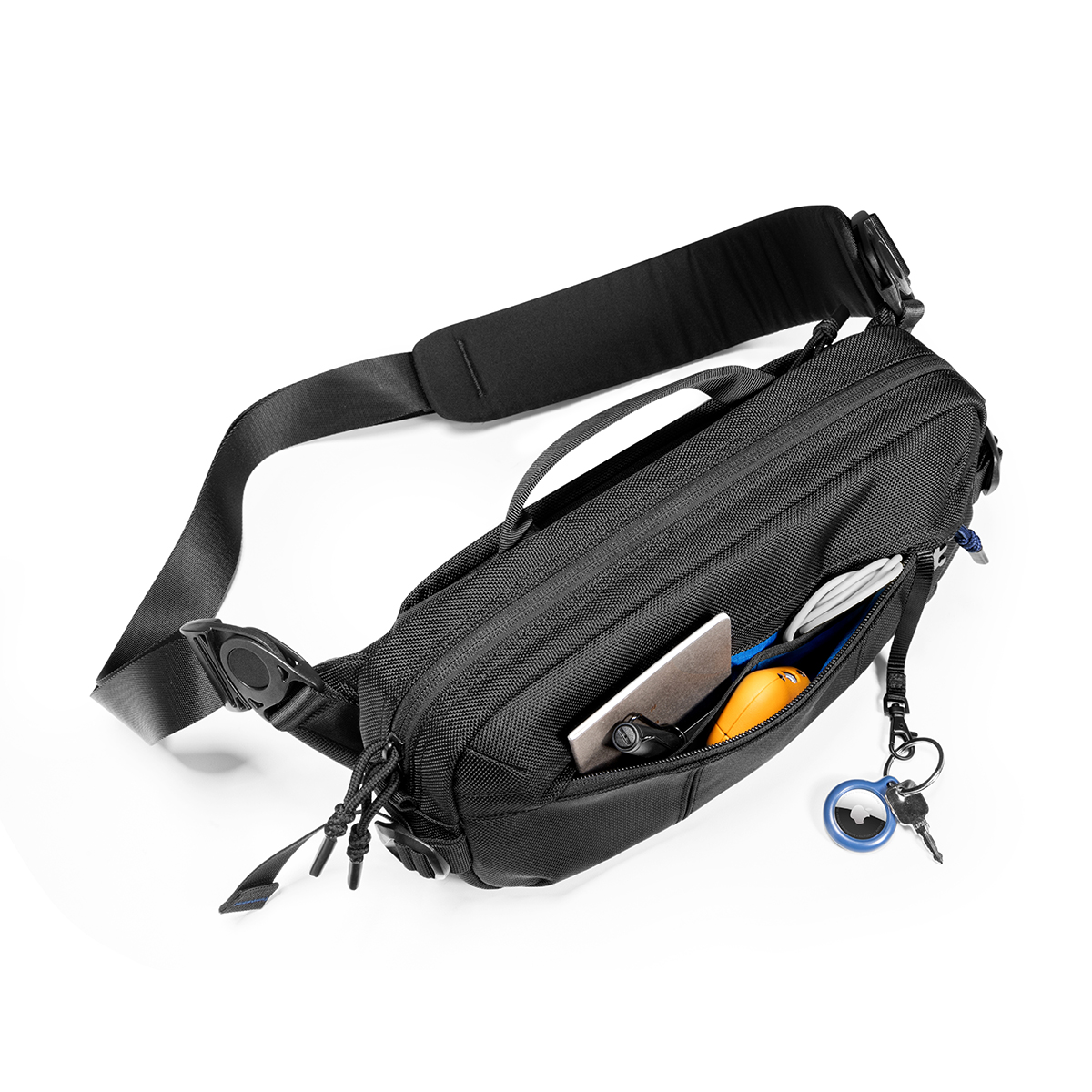 Tomtoc Wander-T26 Daily Sling Bag (Black) | uab marketplace